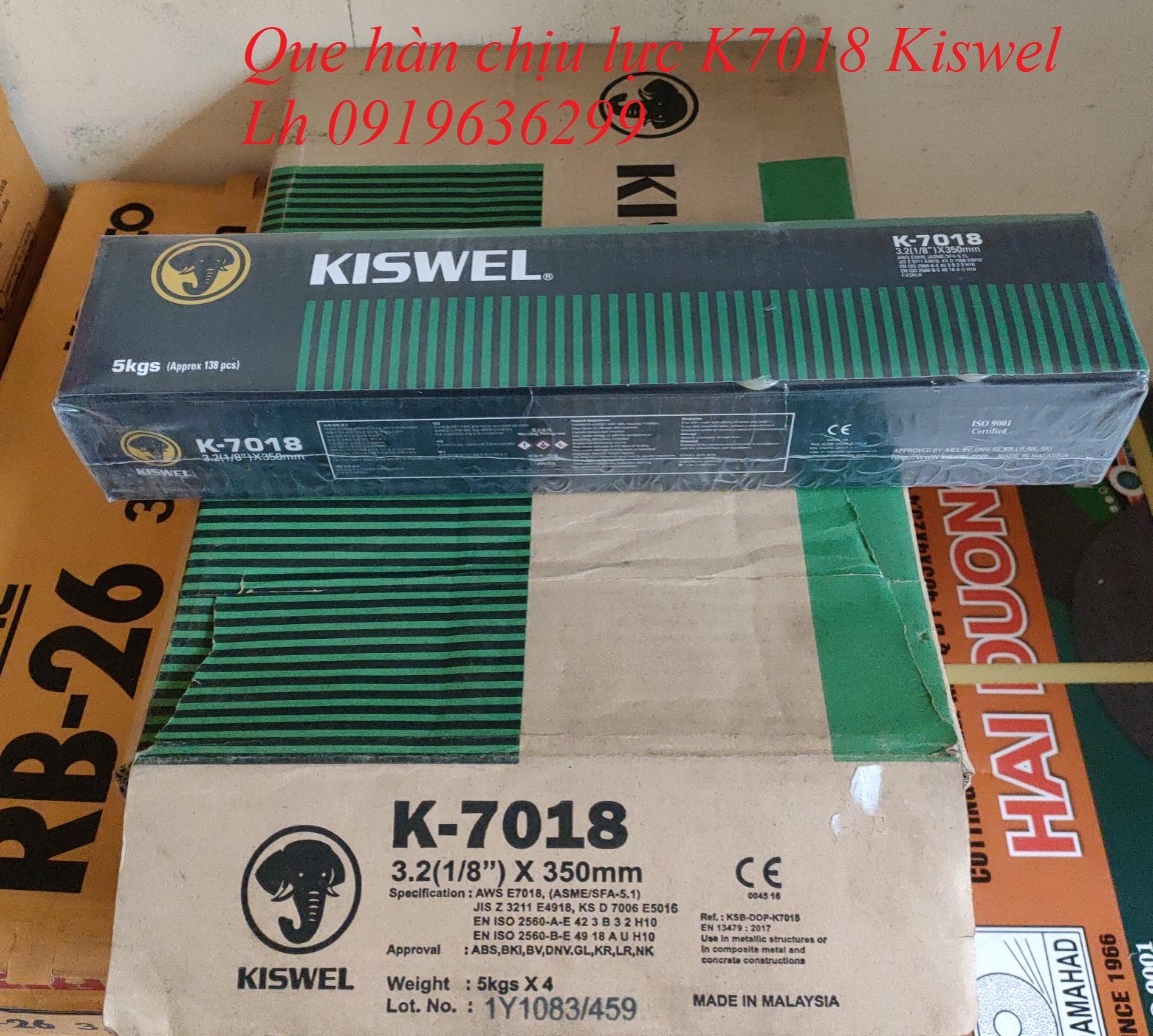 Que hàn K7018 3.2mm (Kiswel)
